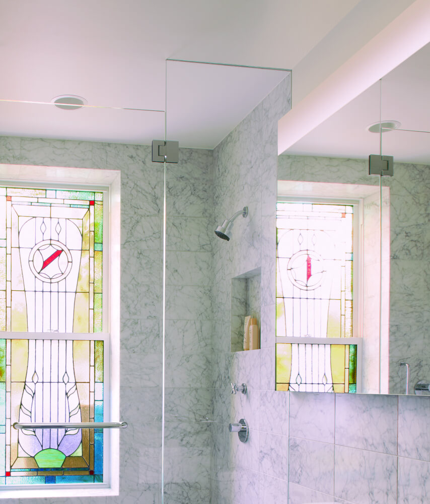 Integrated Mirror Lights - SHERMAN ARCHITECTS